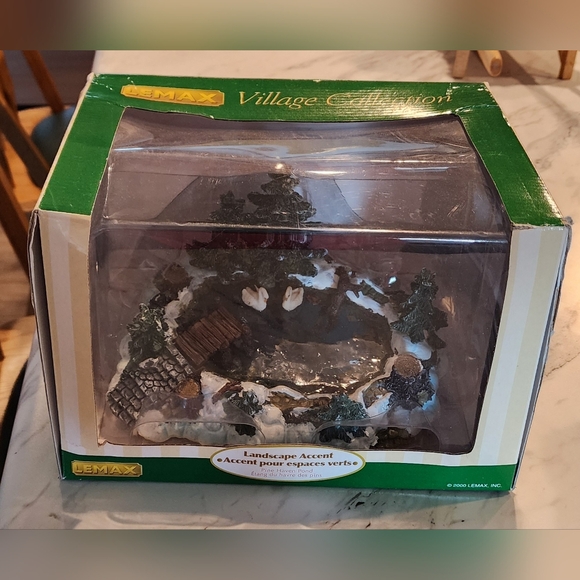 Lemax | Holiday | Vintage Lemax Pine Haven Pond Village Landscape 200 ...